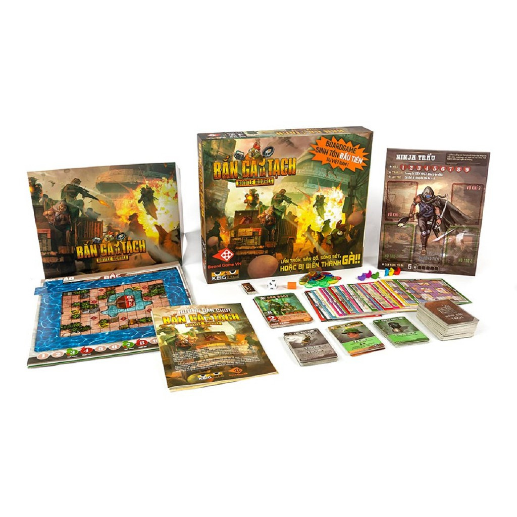 Hướng dẫn cách chơi Boardgame Bắn Gà Là Tạch (PUBG the Board Game)