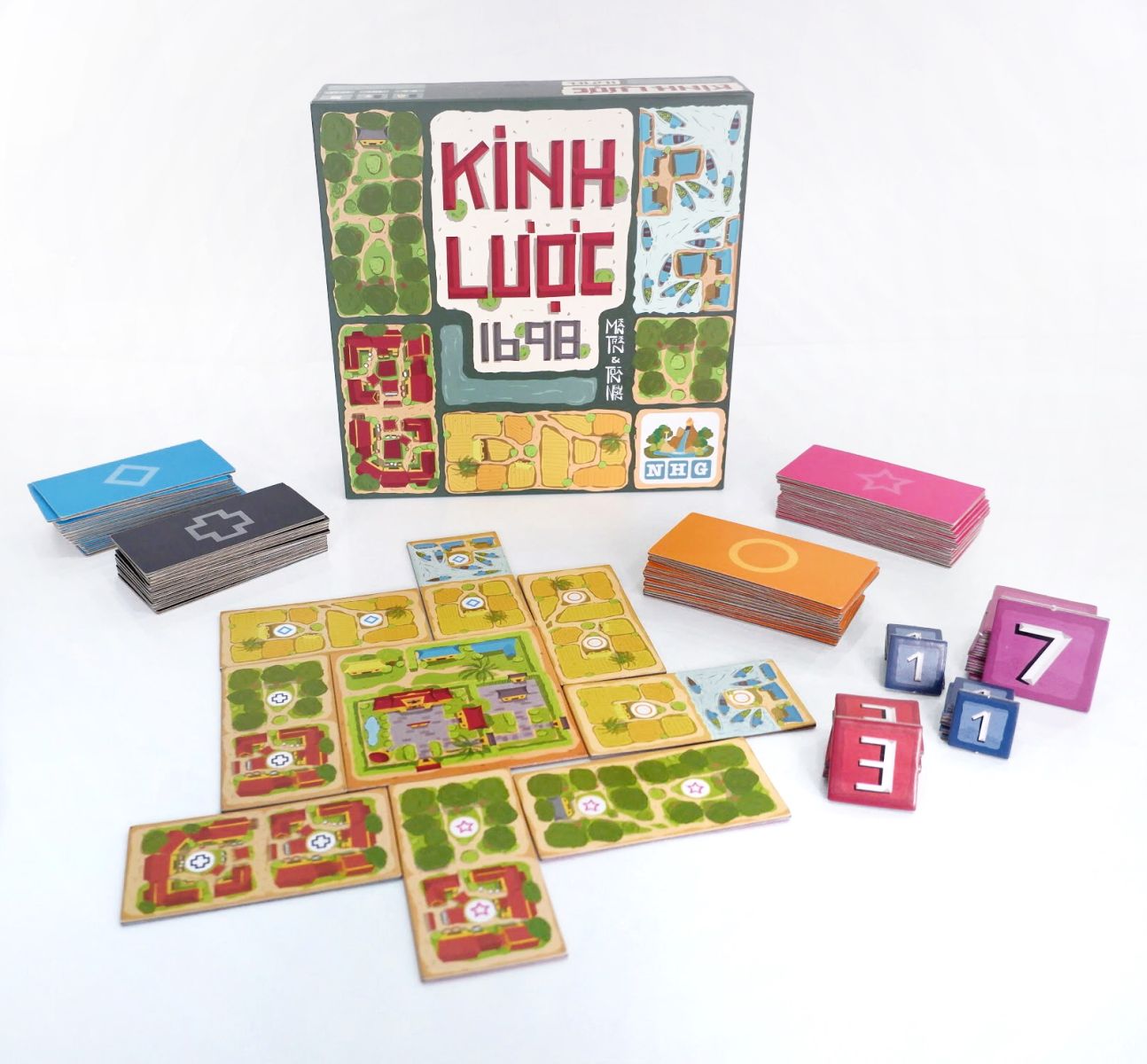 Hướng dẫn cách chơi board game Kinh Lược 1698