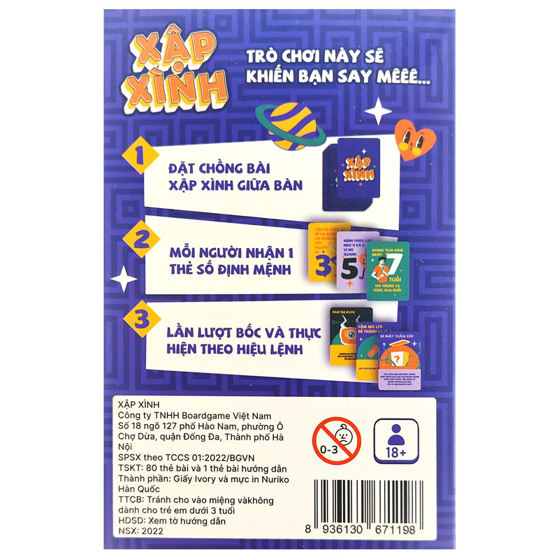 Hướng dẫn cách chơi board game Xập Xình