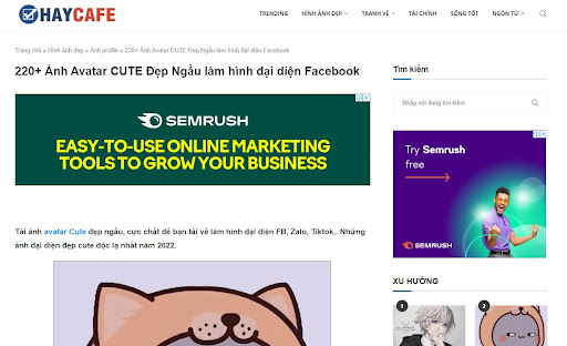 Cách chọn Avatar cho Facebook ấn tượng